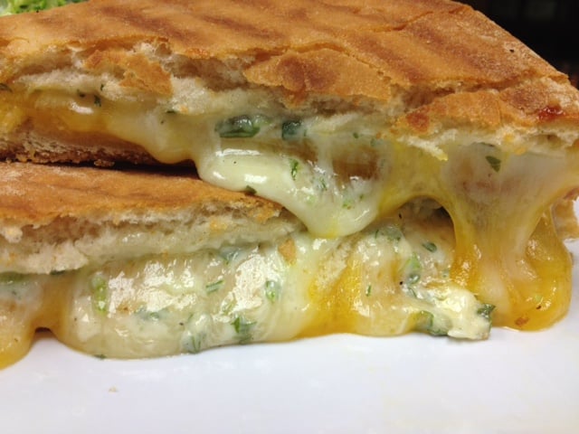 5 Cheese Garlic Bread Panini | Grind-On Coffee Company